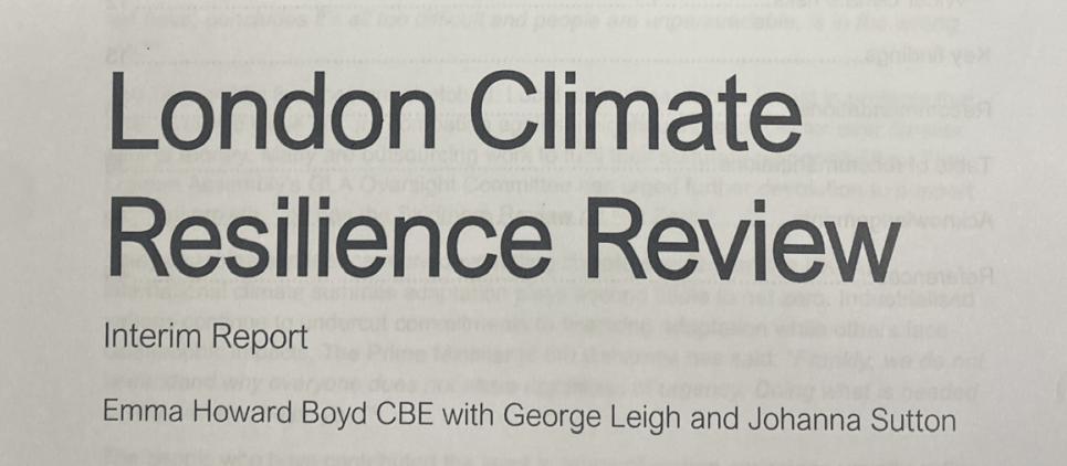 London Climate Resilience Review – by Alderman Alison Gowman - Livery ...